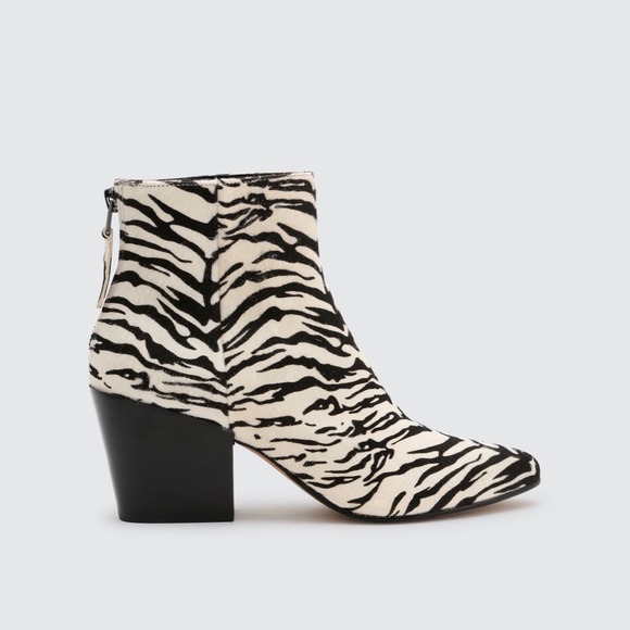 Dolce Vita | Shoes | Dolce Vita Zebra Print Booties Calf Hair Leather ...